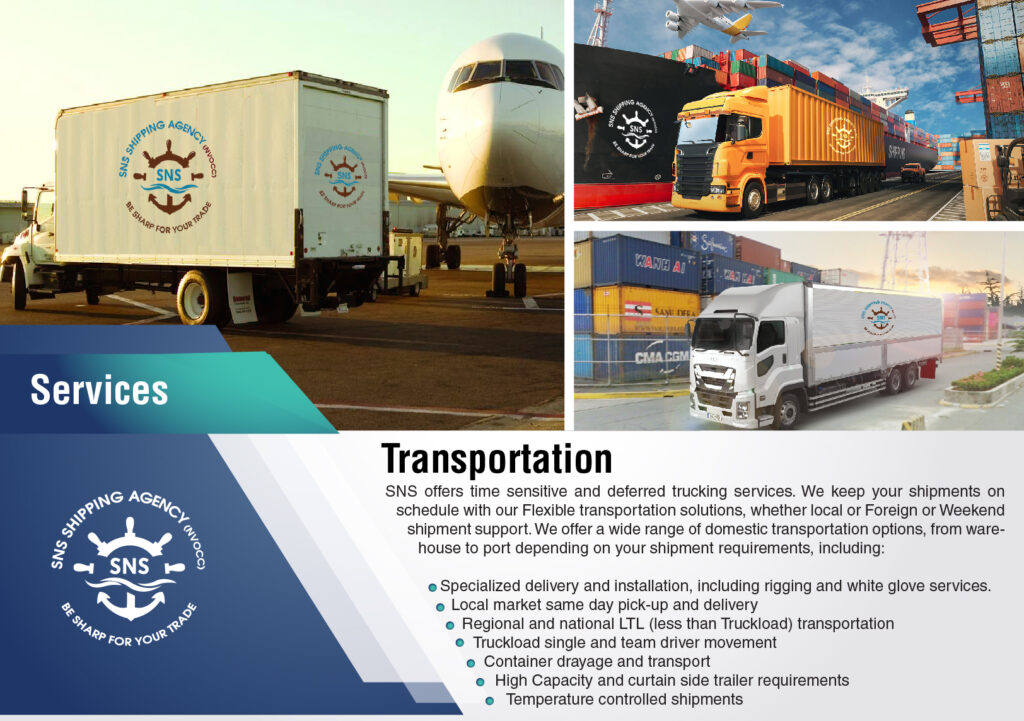 Transportation – SNS shipping